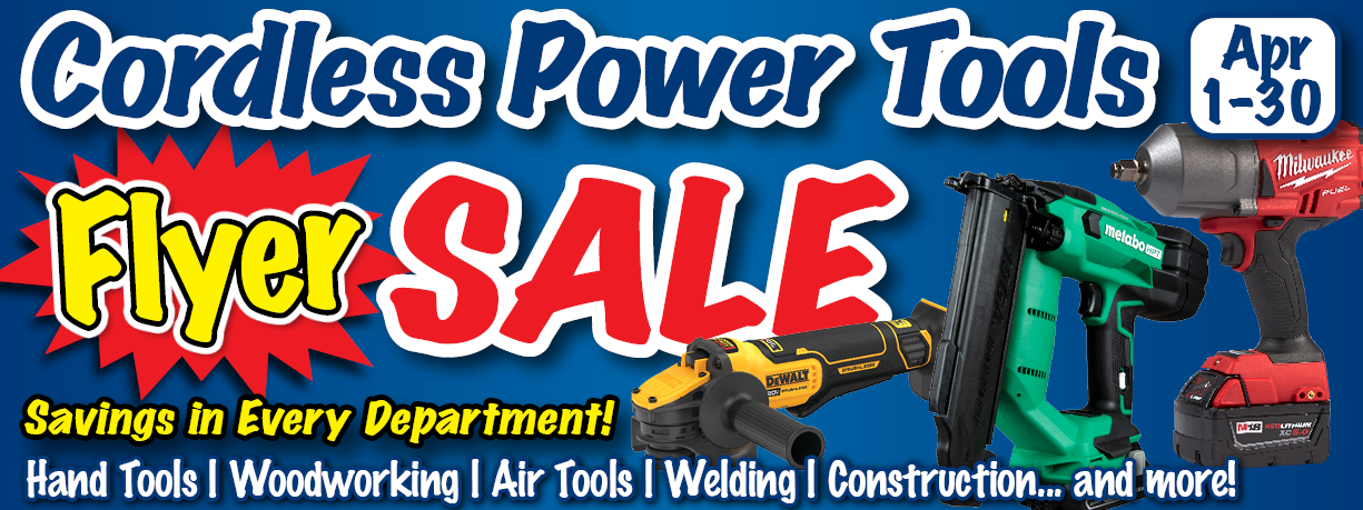 Flyer Sale Cordless Power Tools - Flyer Sale