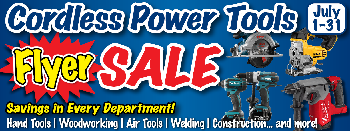 Flyer Sale Cordless Power Tools - Flyer Sale