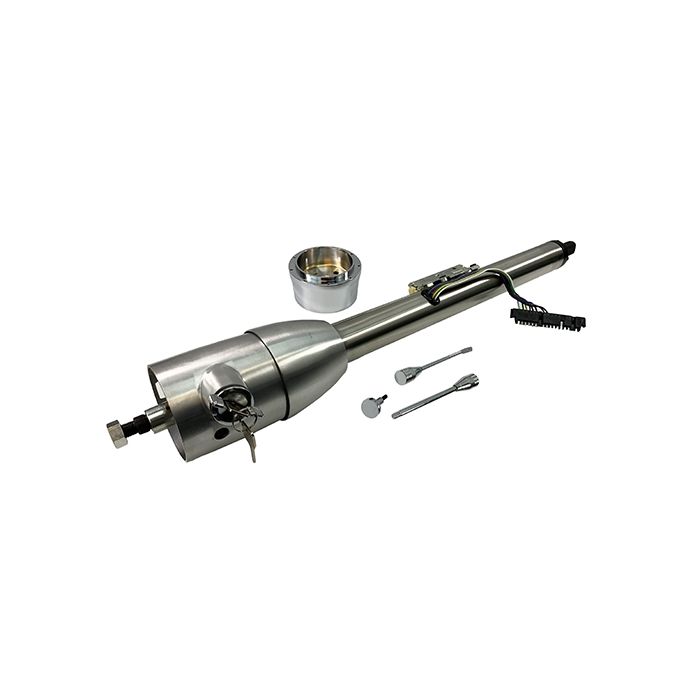 Performance World 32" Universal Stainless Steel Steering Column with Key
