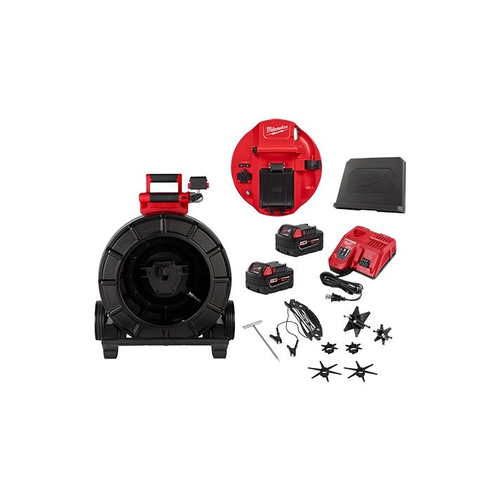 Milwaukee M18 200’ Mid-Stiff Pipeline Inspection System