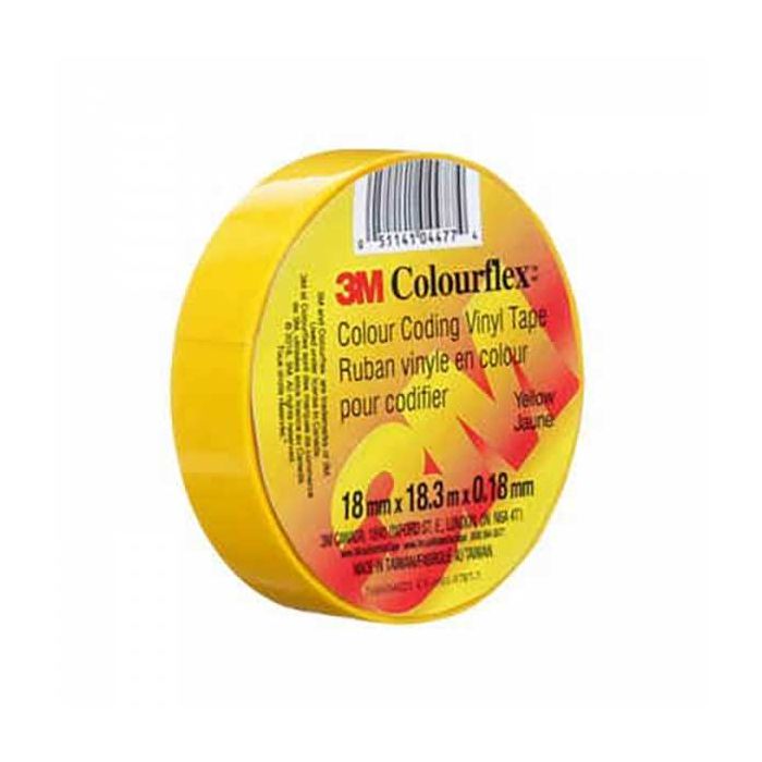 3M Colourflex Electrical Tape - 3/4" x 60' - Yellow