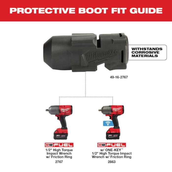 Milwaukee high torque impact boot store
