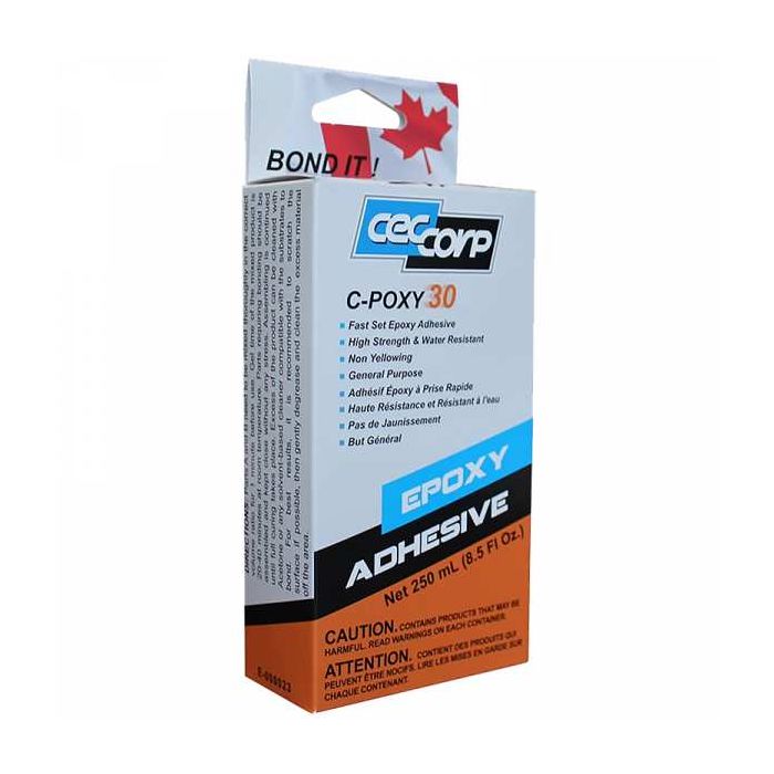 CEC Corp C-POXY 30 Fast Set Epoxy Adhesive (250ml)