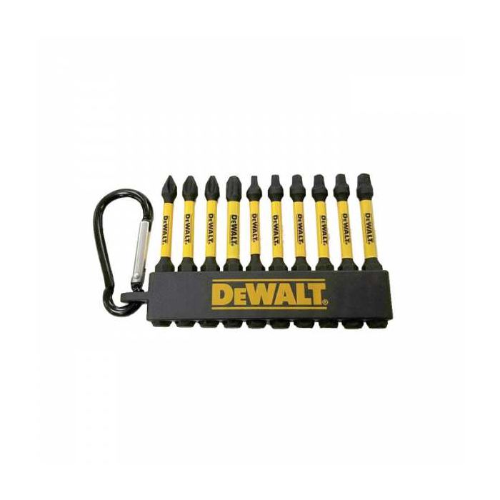 DeWalt 10pc 2" Mixed Carabiner Bit Set