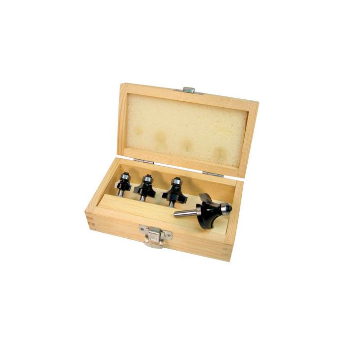 Woodpeckers 4pc Round Over Router Bit Set 1/4" Shank