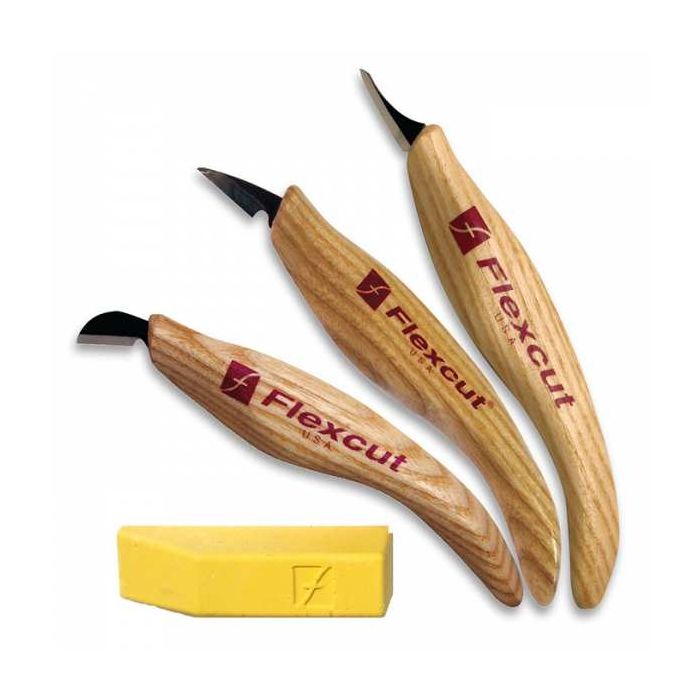 Flexcut 3pc Detail Carving Knife Set
