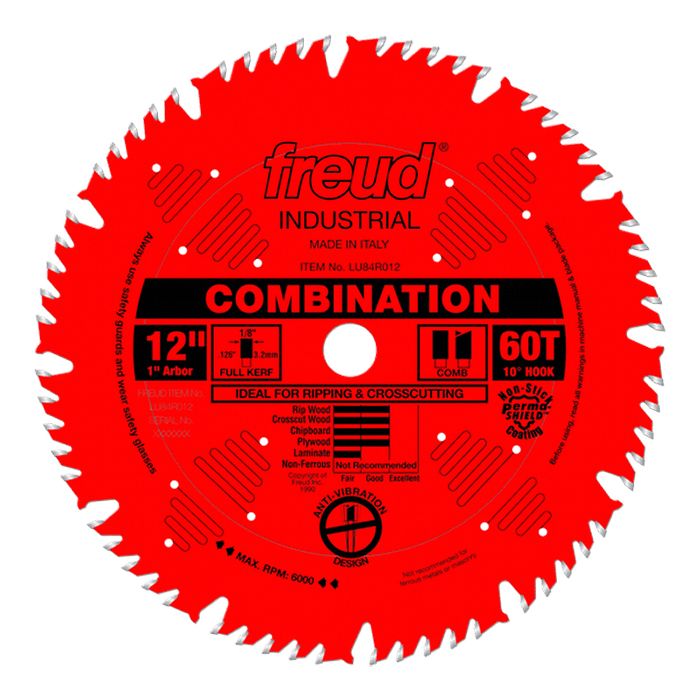 Freud Industrial 12 60t Combination Blade