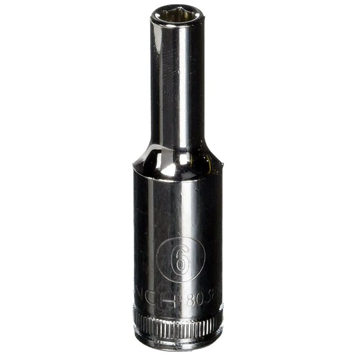 GearWrench 3/8" Drive 6 Point Deep 6mm Socket - Metric
