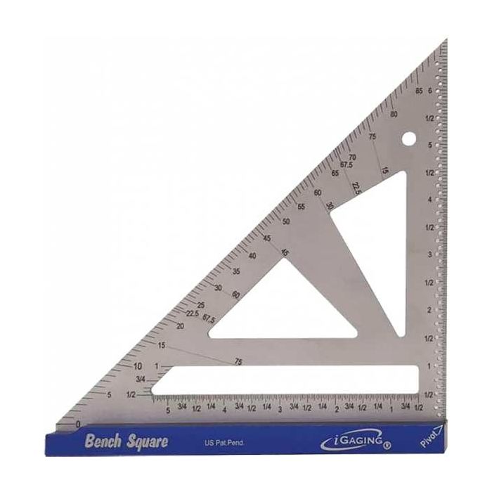 iGaging 7" Stainless Steel Square with Aluminum Base