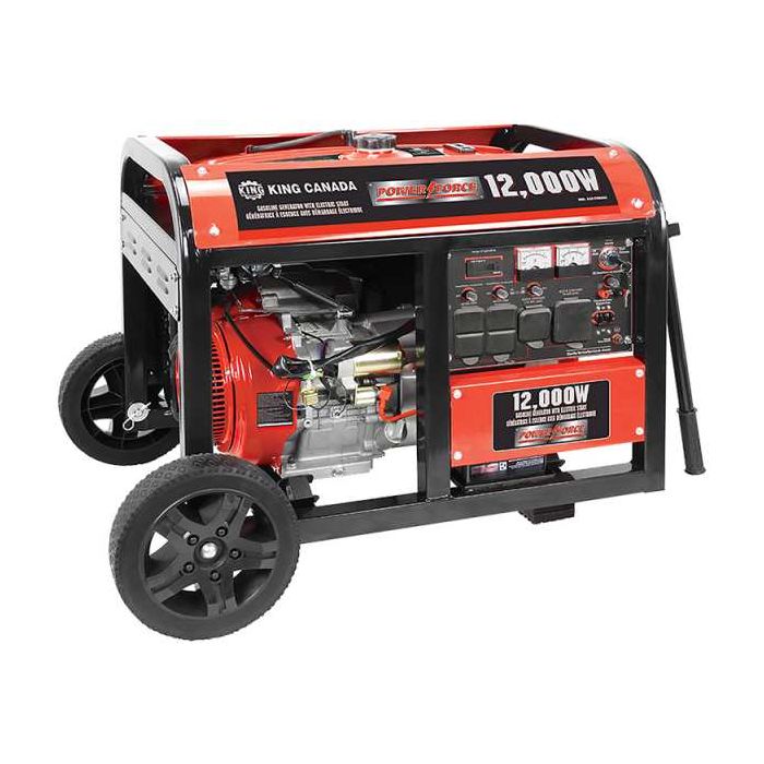 King Canada Powerforce 12000W Gasoline Generator with Electric Start