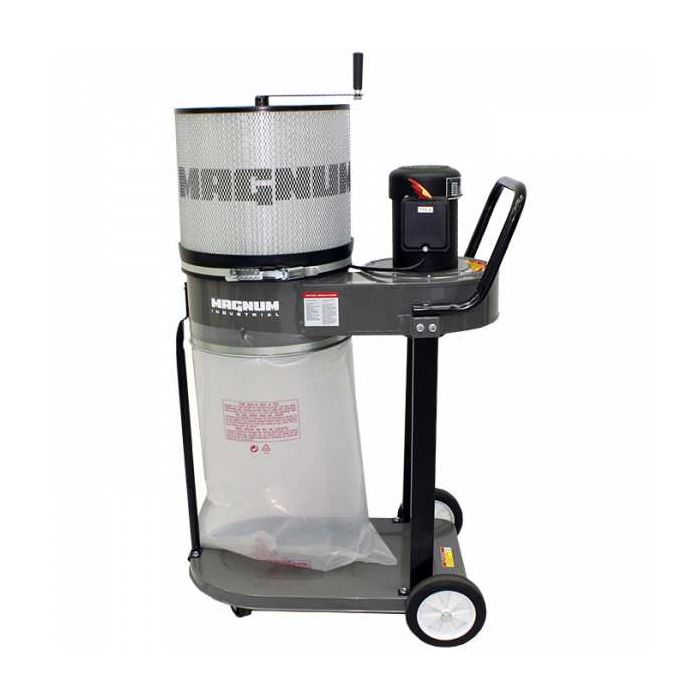 Magnum Industrial Continuous-Duty 1 HP Dust Collector with Canister Filter