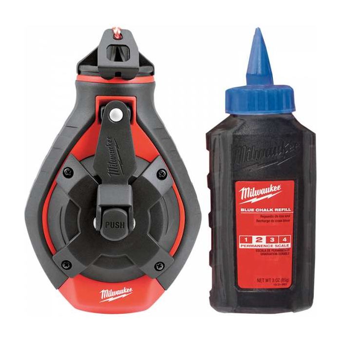 Milwaukee 100 ft. Bold Line Chalk Reel - Blue Chalk