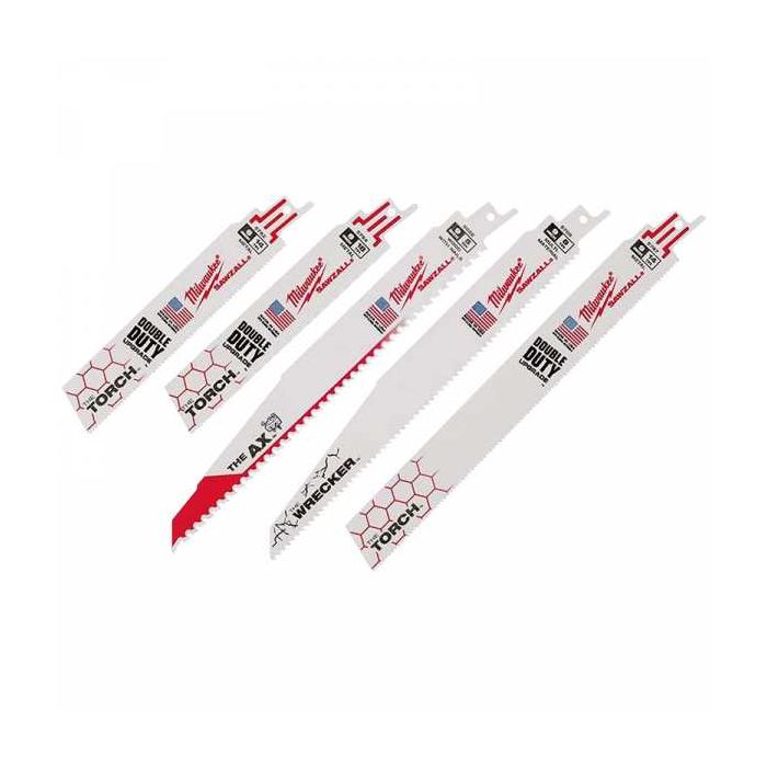 Milwaukee SAWZALL Demolition Reciprocating Saw Blade Set - 5 Piece