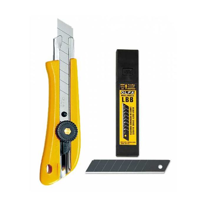 Olfa 18mm Heavy Duty Utility Knife w/ 10 Blades
