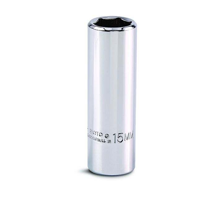 Proto 3/8" Drive 6 Point 15mm Deep Socket - Metric