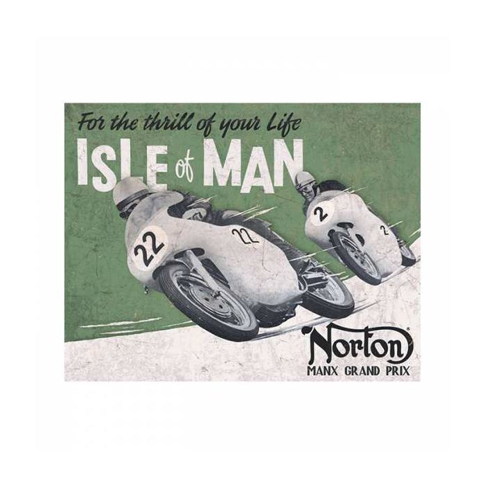 Norton Isle of Man Tin Sign