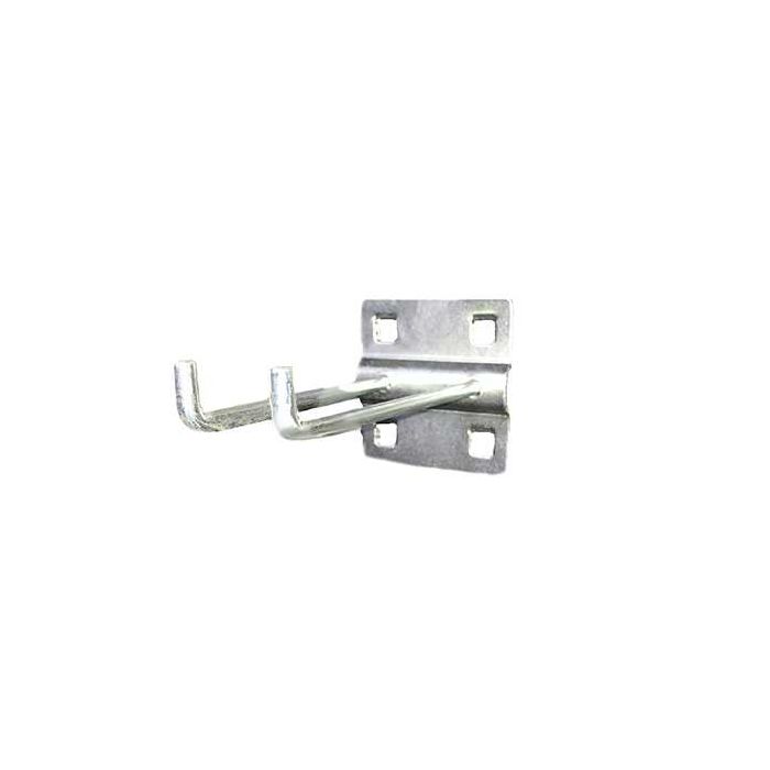 Magnum 3.4" Square Hole Pegboard Hook - Double