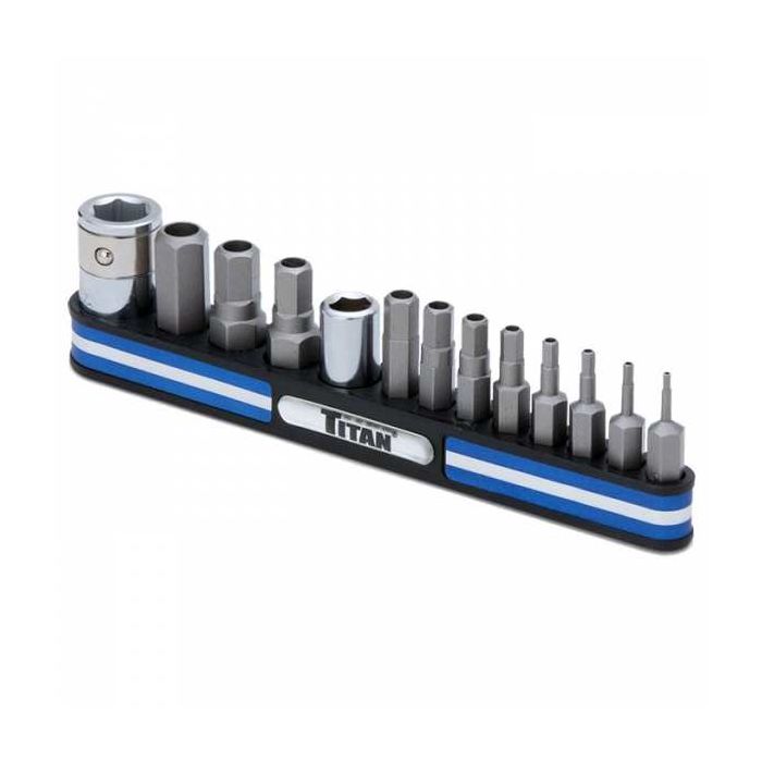 Titan 13pc Tamper-Proof Metric Hex Socket Set