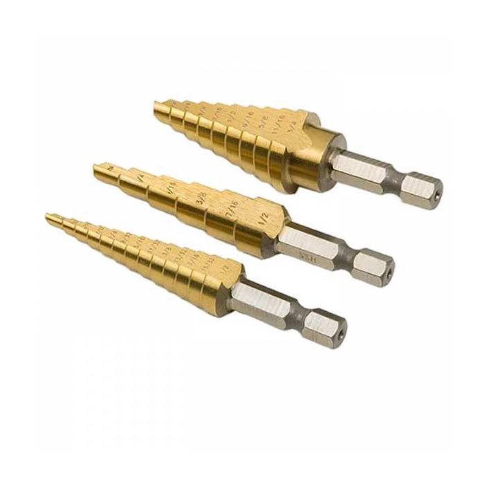 Titan 3pc Step Drill Set
