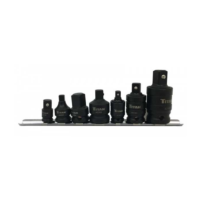 Titan 7pc Impact Adapter & U-Joint Set