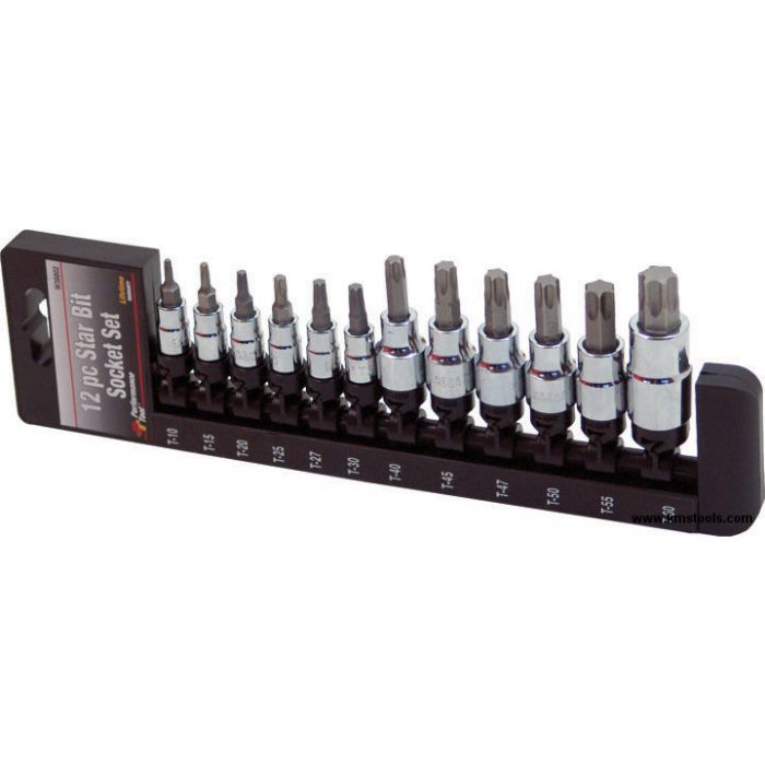 Performance Tool 12pc Torx Bit Socket Set