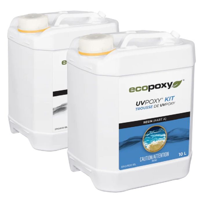 EcoPoxy UVPoxy Epoxy Coating for Woodworkers & Artists - 20L