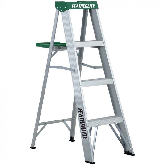 Featherlite 4' Medium-Duty Aluminum Step Ladder