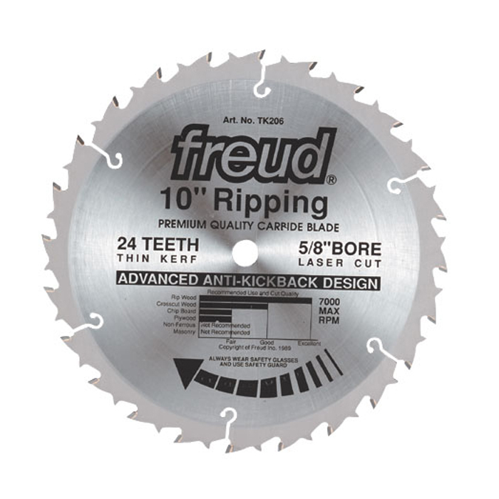 Freud 10" Saw Blades - 24T Ripping