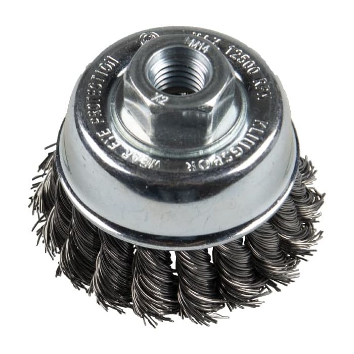 Klingspor Stainless Steel Cup Wheel Knot Brush 4"X5/8-11NC BT 600 Z