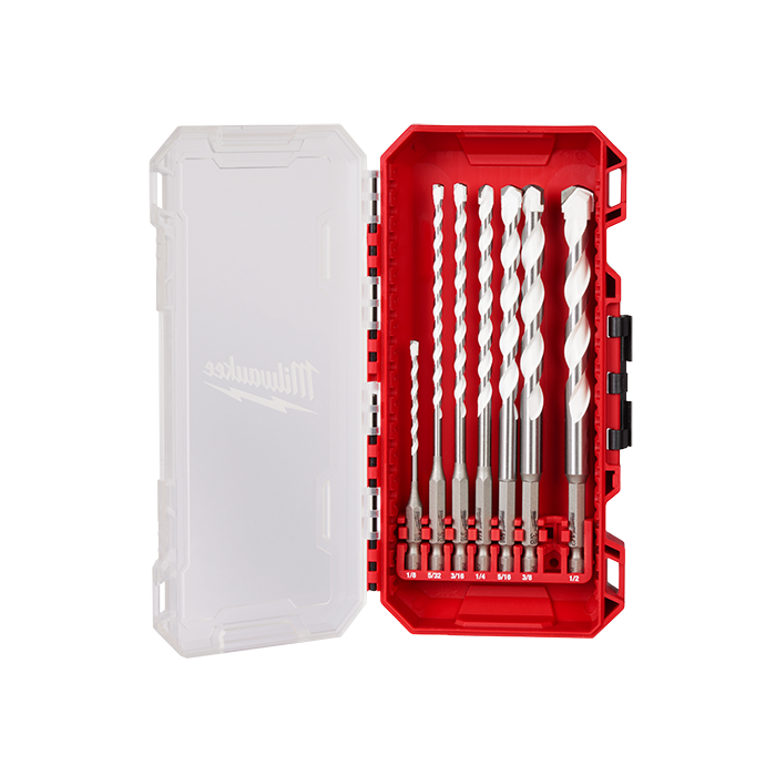 Milwaukee 7pc Shockwave Impact Duty Carbide Multi-Material Drill Bit Kit