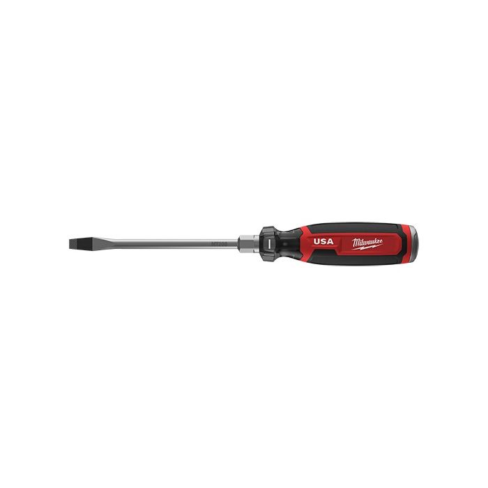 Milwaukee 5/16" Slotted 6" Cushion Grip Demolition Screwdriver (USA)
