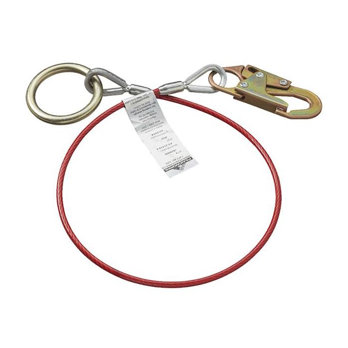 Peakworks Cable Anchor Sling – 1/4″ x 6ft w/Snap & O-Ring