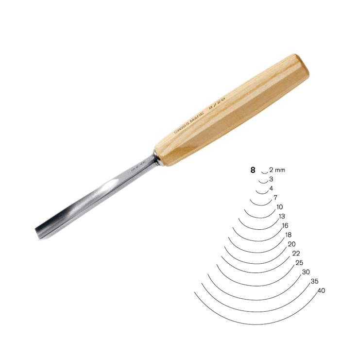 Pfeil #8 x 18mm Gouge