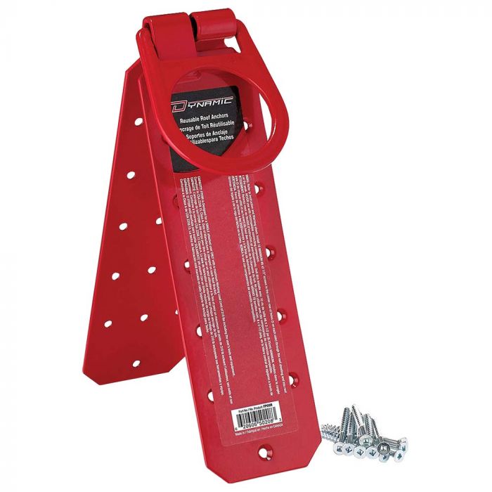 Dynamic Red Reusable Roof Anchor Kit with Screws