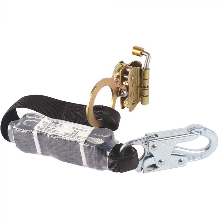 Dynamic Black Automatic Rope Grab with Panic Lock, Lanyard and Double ...