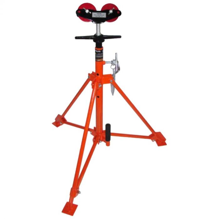 PowerWeld Heavy-Duty Roll-Head Folding Pipe Stand