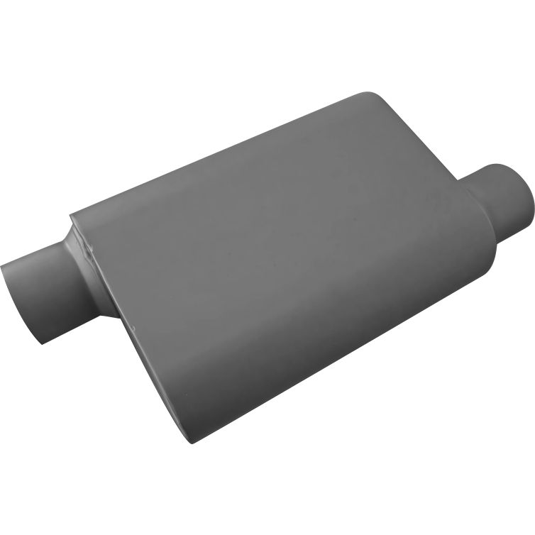 Bous Performance Stainless Steel Muffler - 2.5" Offset w/ Offset Out