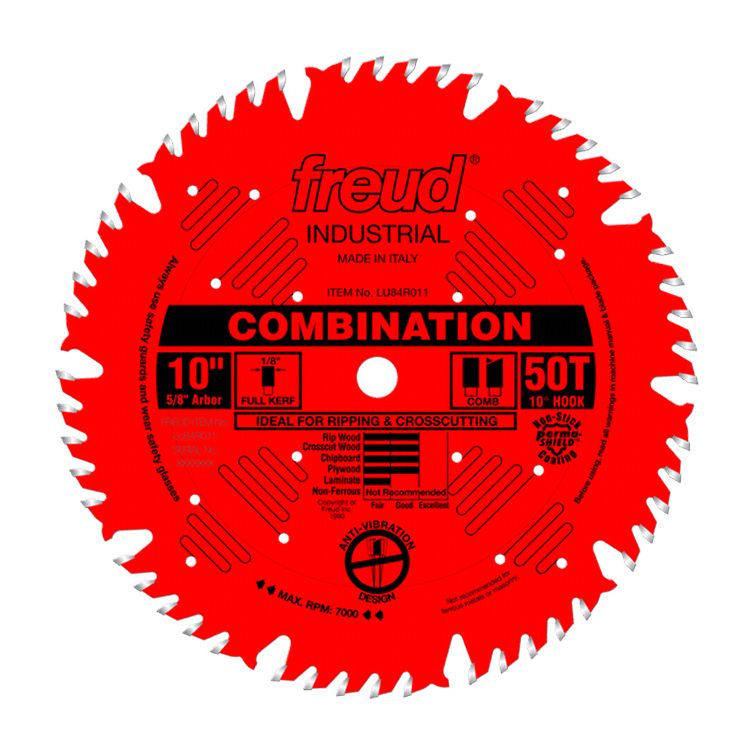 Freud LU84R011 10" x 50 Tooth Combination Blade
