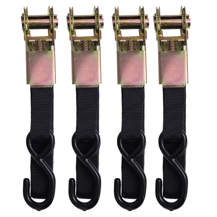 Braber 1" X 15' Ratchet Strap - 4pk