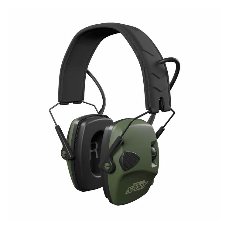 ISOTunes Defy Slim Passive Earmuffs Green