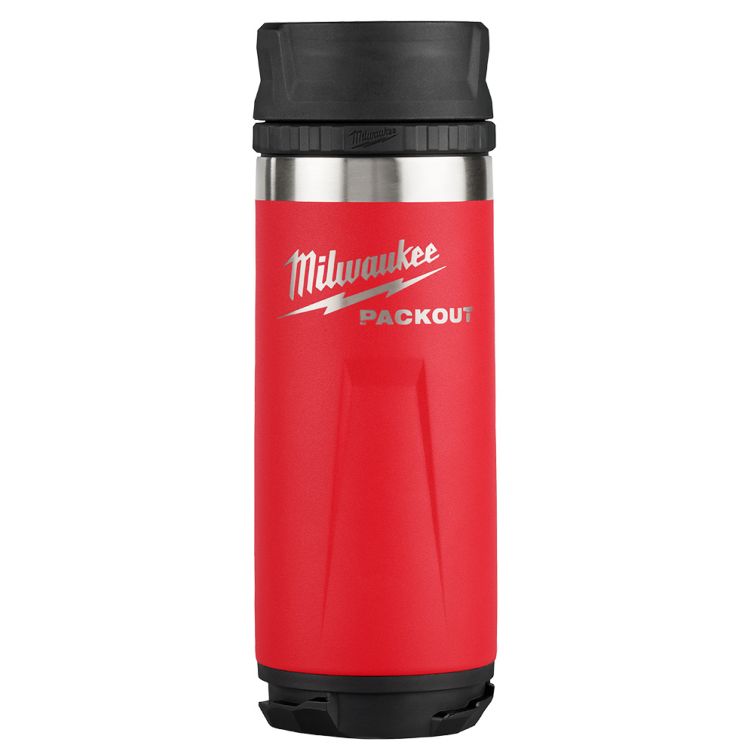 Milwaukee 48228395R PACKOUT 18oz Insulated Bottle with Sip Lid - Red