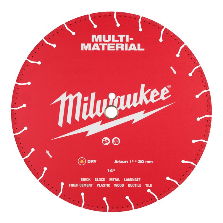Milwaukee 49-93-9614 14" Multi-Material Segmented Diamond Blade