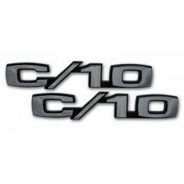 Counterpart Automotive "C/10" Fender Side Emblems 1969-70 Chevrolet Truck