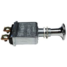 Pico Heavy-Duty SPST Push-Pull Chrome Switch