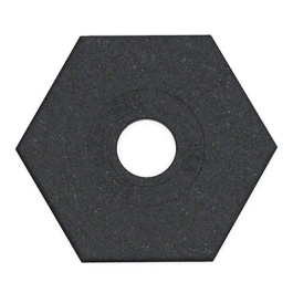 Traffic Safety Octagon Rubber Base for Delineators 12lb