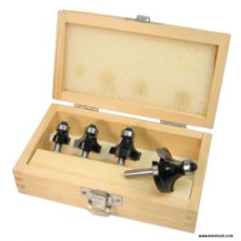 Woodpeckers 4pc Round Over Router Bit Set