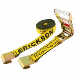 Erickson 2"X30' Ratchet Straps W/Flat Hooks