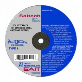 Saitech 3" x .035" Cut-Off Wheel for Stainless Steel