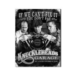 Knuckleheads Garage Tin Sign