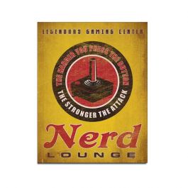 Nerd Lounge Tin Sign